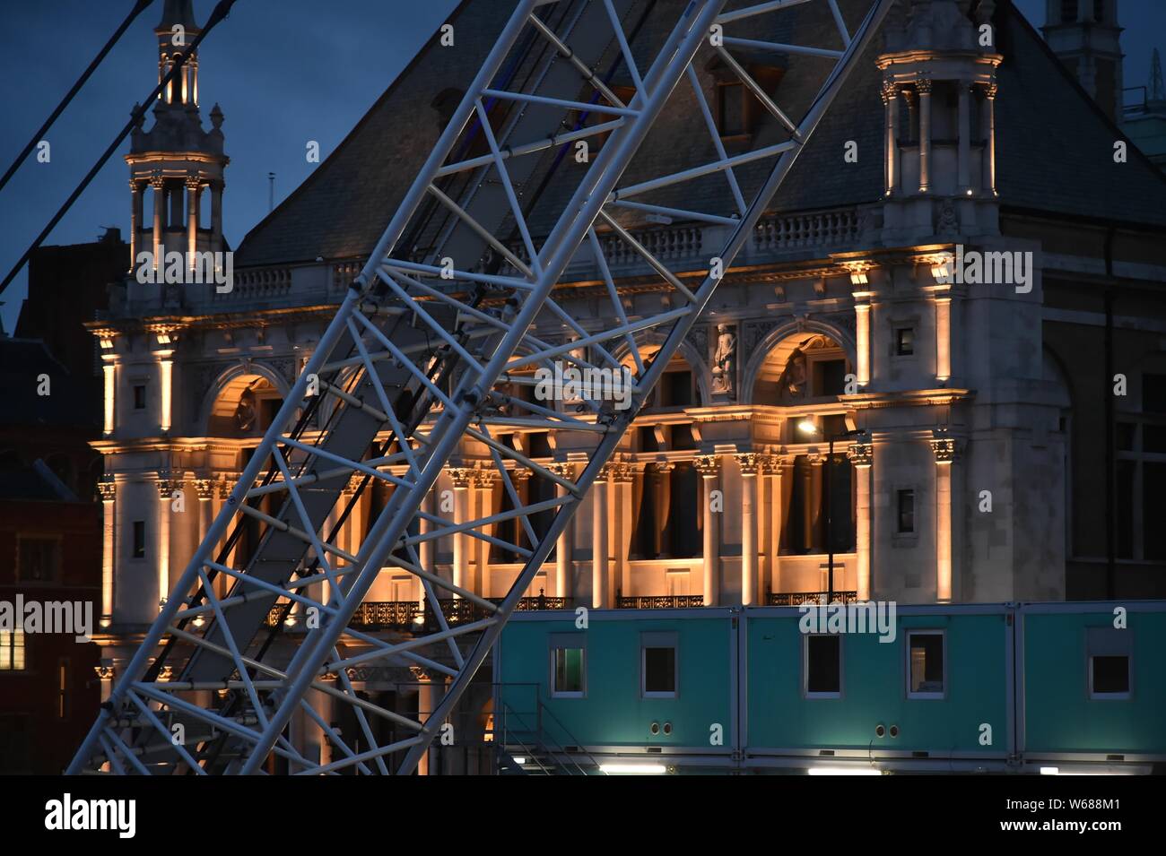 London landscape locations at night Stock Photo - Alamy