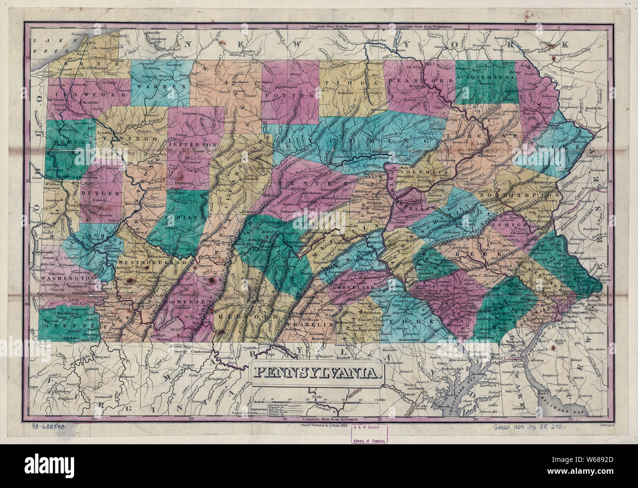 0161 Railroad Maps Pennsylvania Rebuild and Repair Stock Photo - Alamy