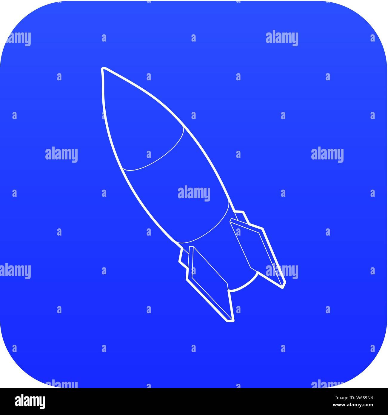 Bomb icon blue vector Stock Vector Image & Art - Alamy