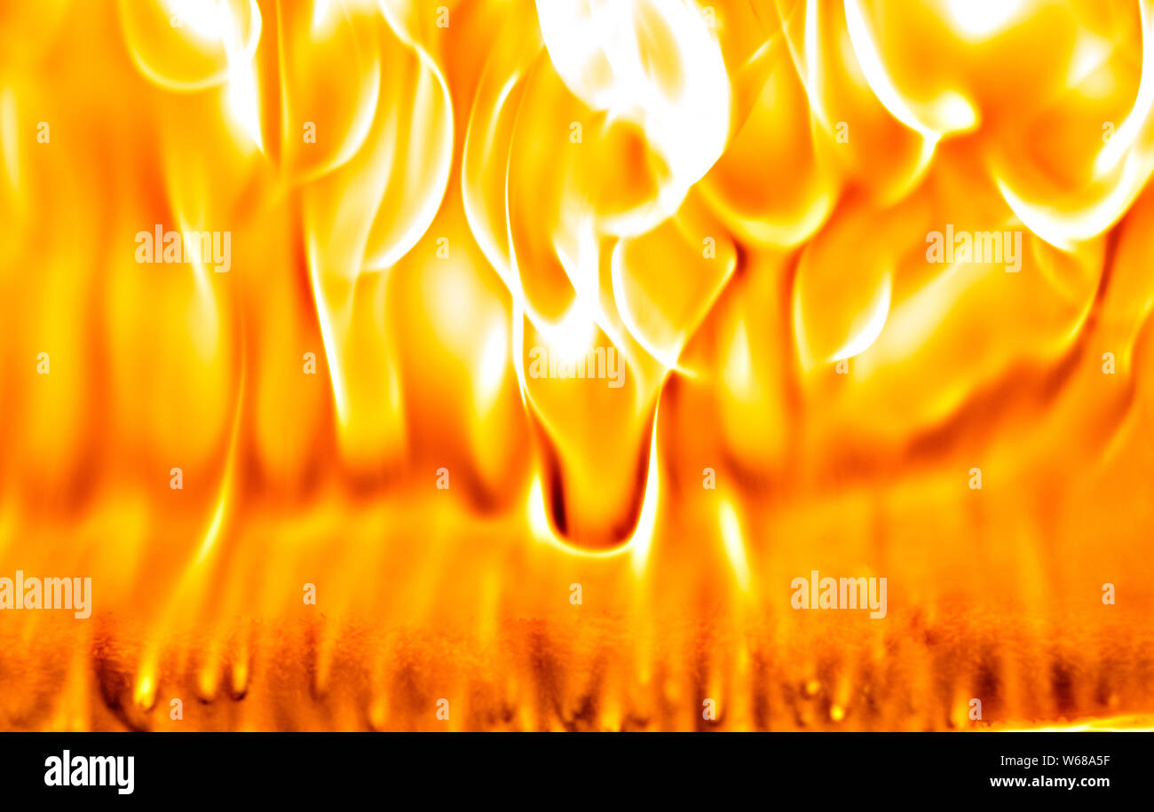Fire flames on Abstract art black background, Burning red hot sparks ...