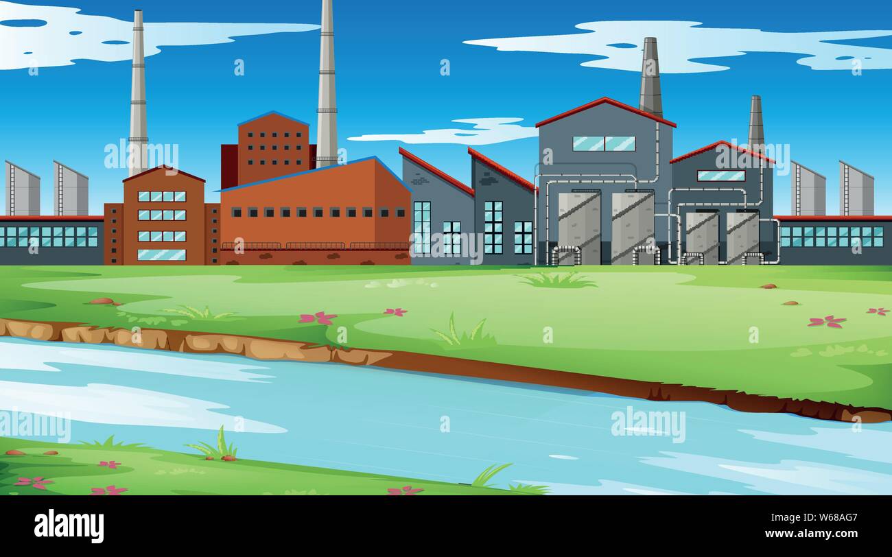 Natural environment scenes landscape illustration Stock Vector Image ...