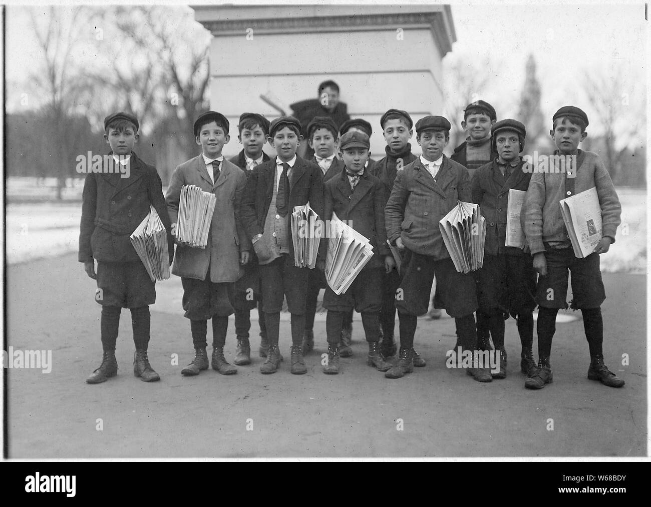 Smallest boy, 10 years old, been at it a year and a half. Sells until 6 ...