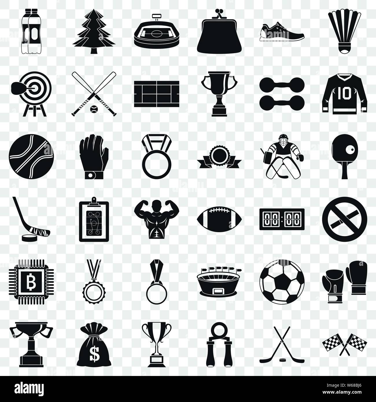 Uniform icons set, simple style Stock Vector Image & Art - Alamy