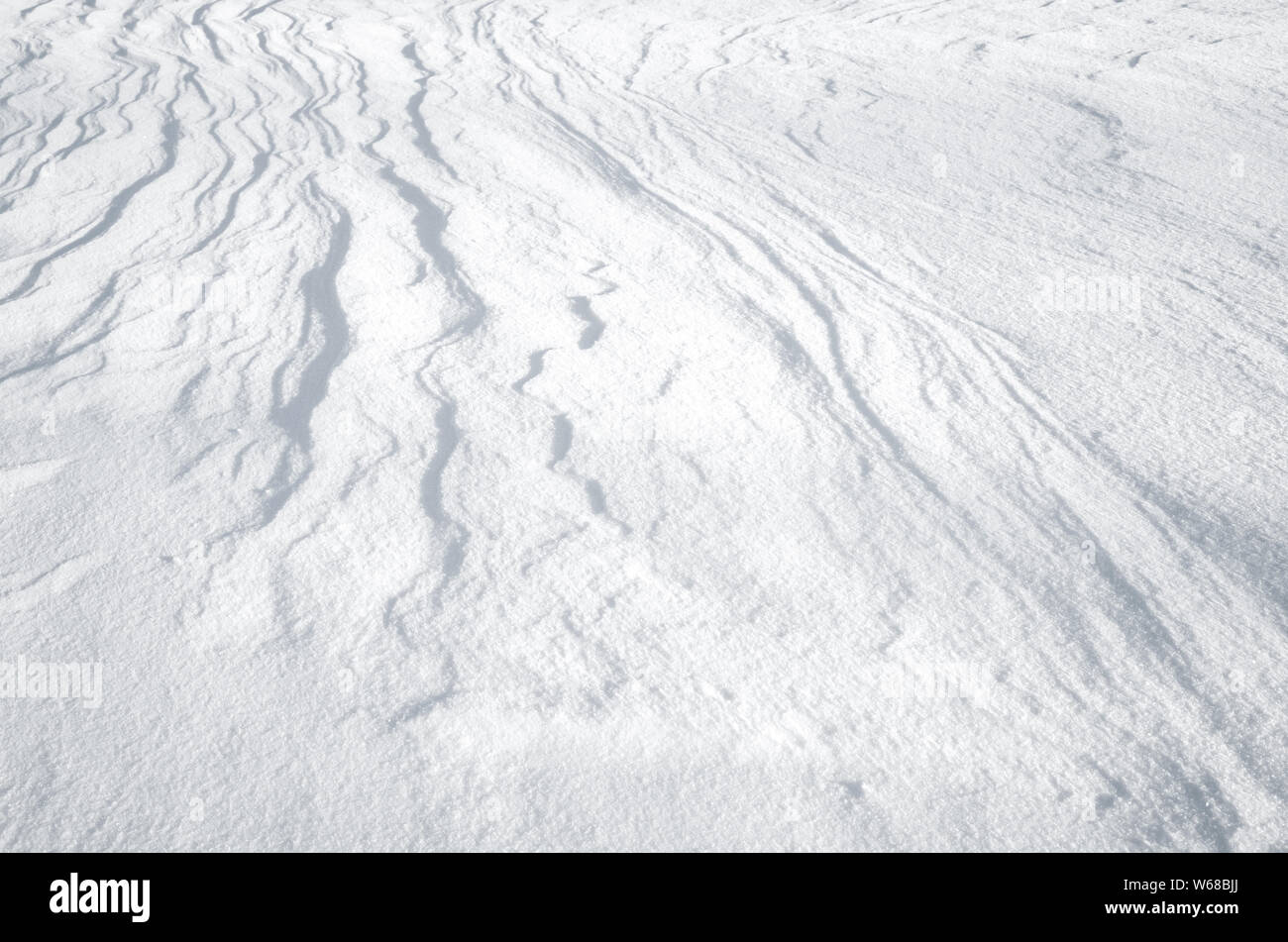 Natural background texture, snowdrift relief with nice curved shadows ...