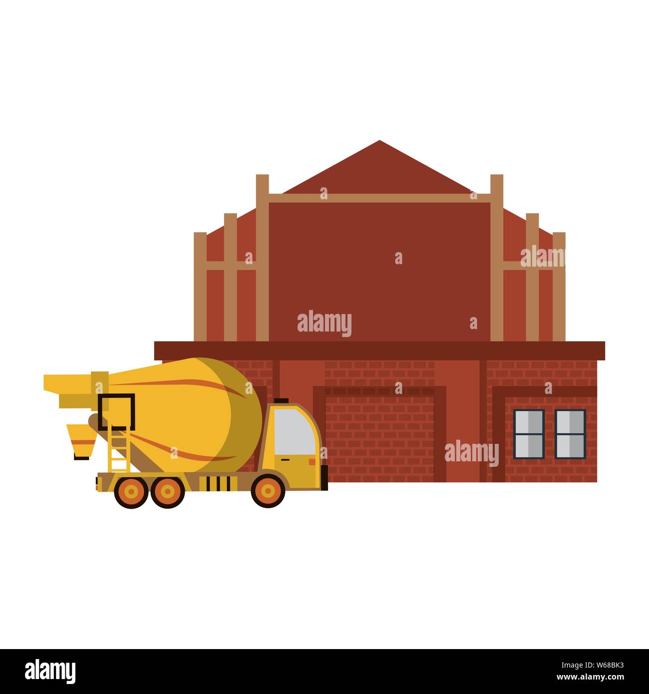 construction architectural engineering work cartoon Stock Vector Image ...