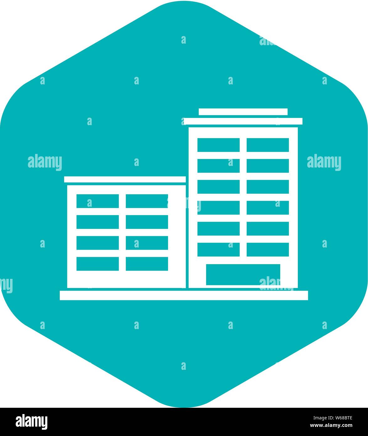 Manufacturing factory building icon, simple style Stock Vector Image ...