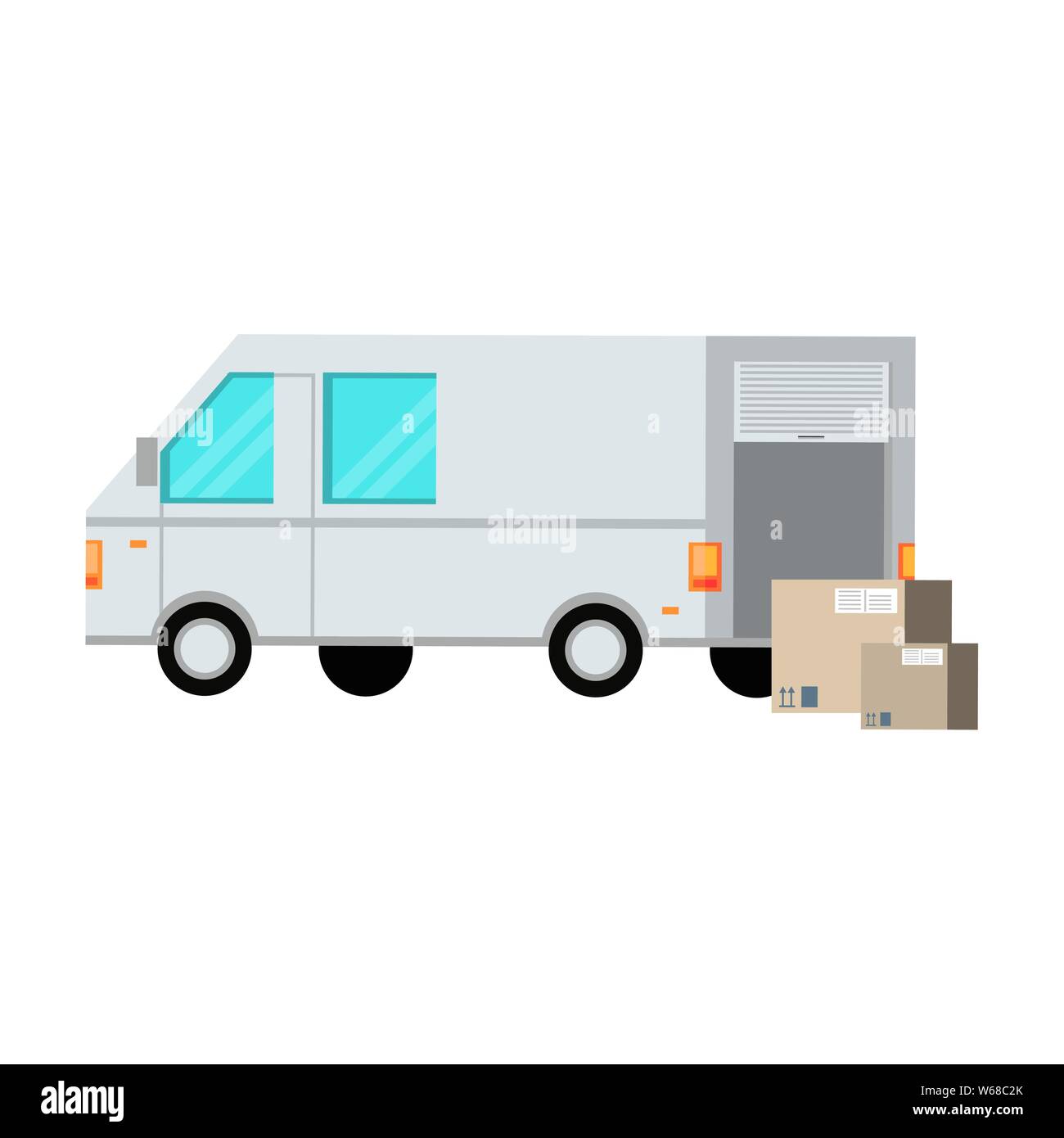 shipping logistic delivery cargo cartoon Stock Vector Image & Art - Alamy