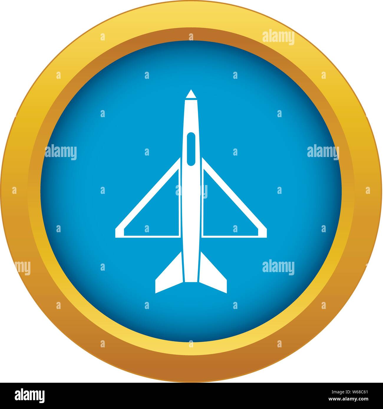 Military aircraft icon blue vector isolated Stock Vector Image & Art ...