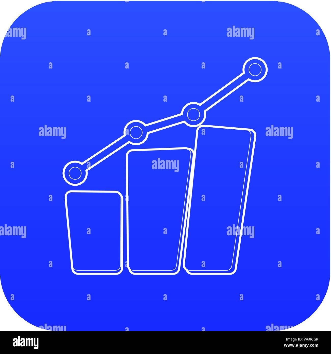 Diagram icon blue vector Stock Vector Image & Art - Alamy