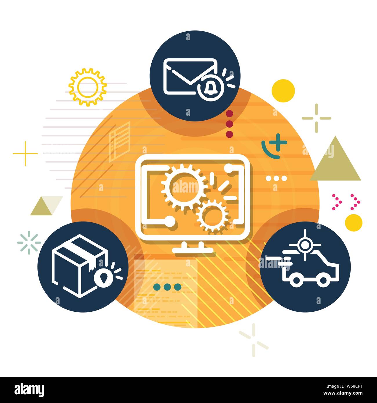 Fleet management vector vectors hi-res stock photography and images - Alamy