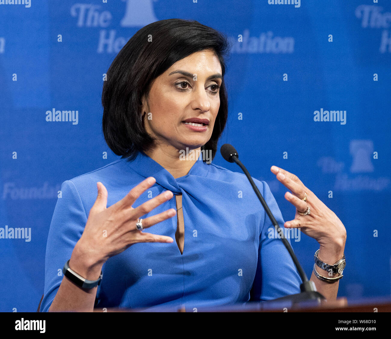 Washington, DC, USA. 31st July, 2019. SEEMA VERMA, Administrator ...