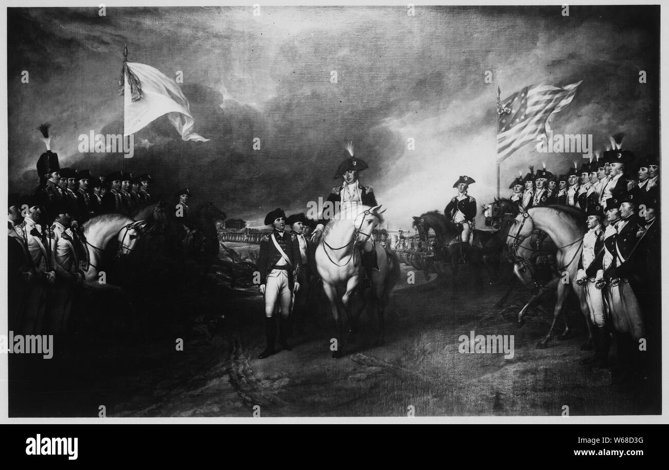 Cornwallis surrender john trumbull hi-res stock photography and images ...