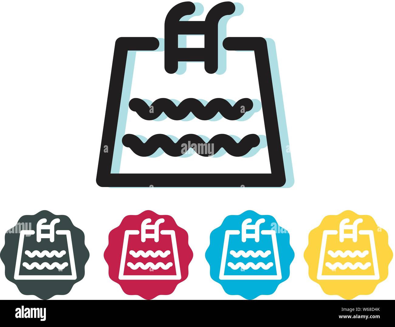 Swimming pool icon hi-res stock photography and images - Alamy