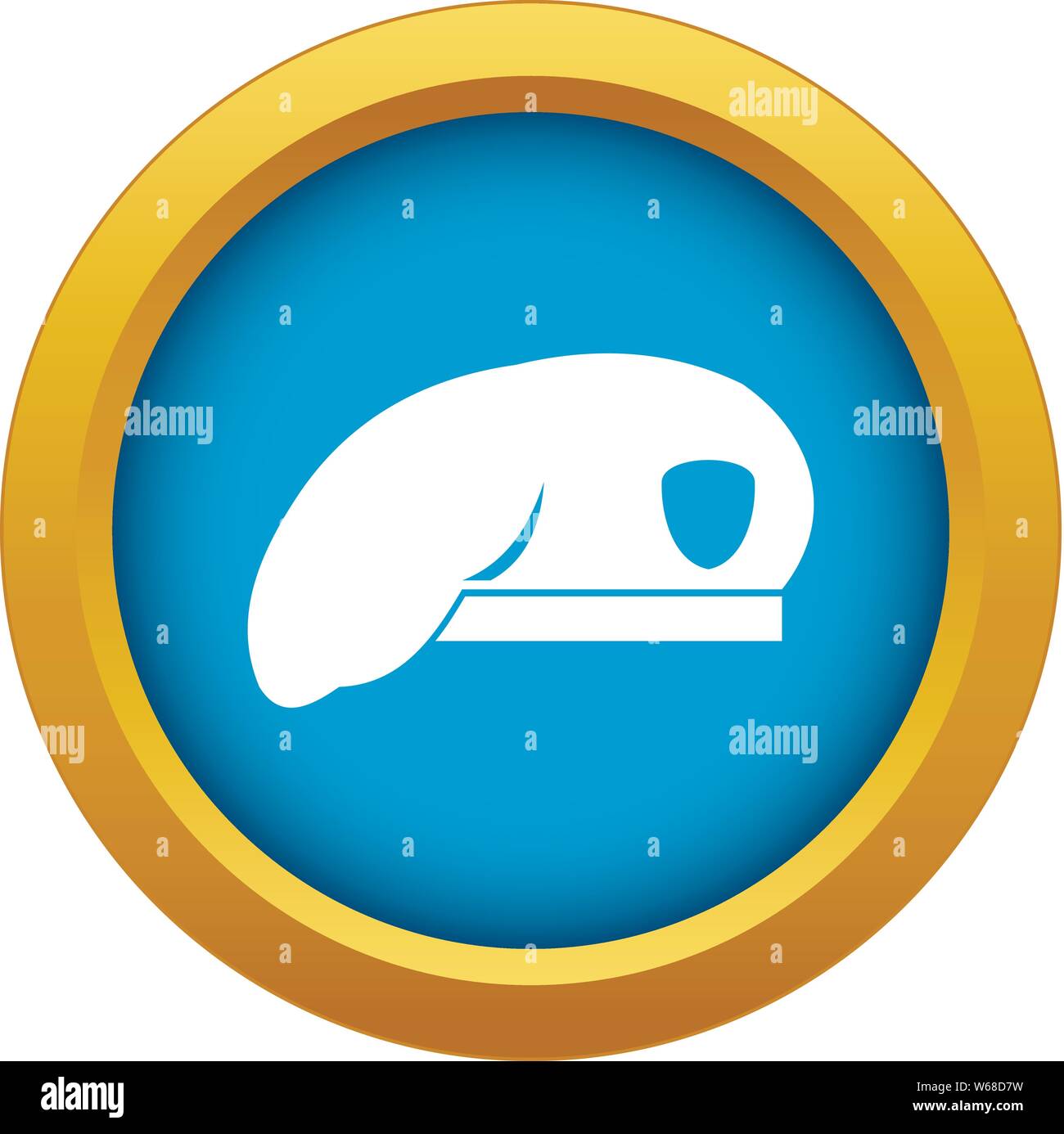 Military beret icon blue vector isolated Stock Vector Image & Art - Alamy