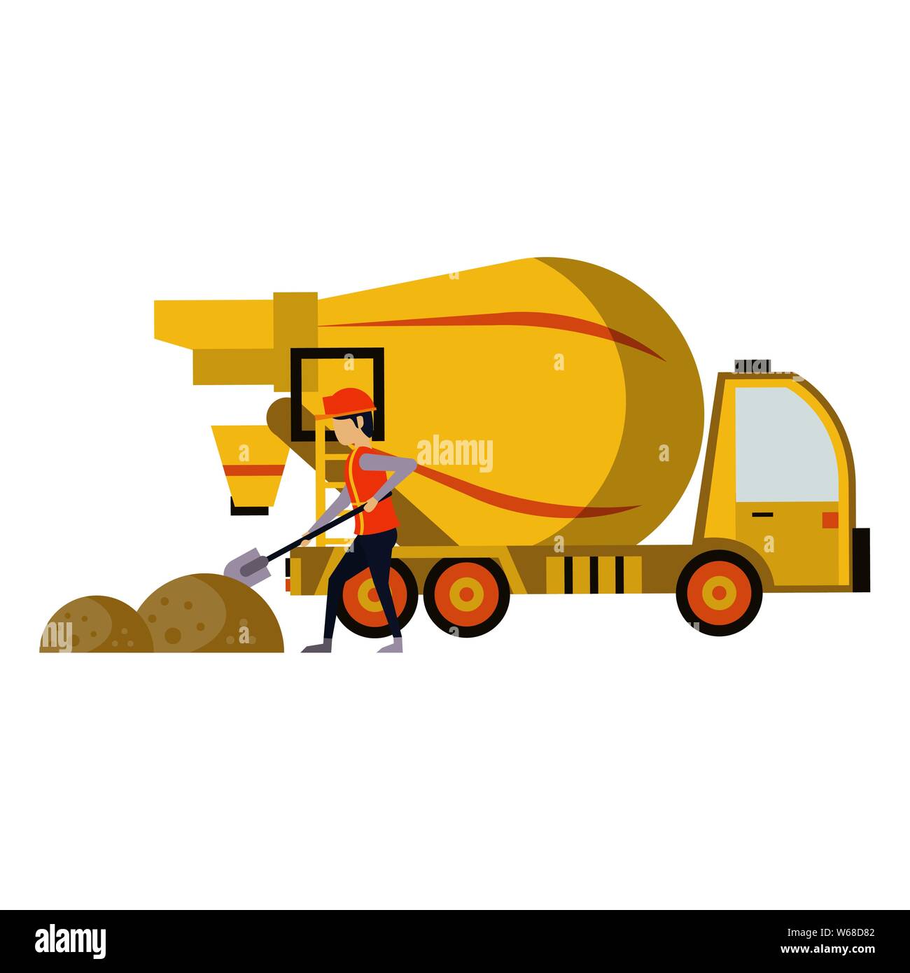 construction architectural engineering work cartoon Stock Vector Image ...