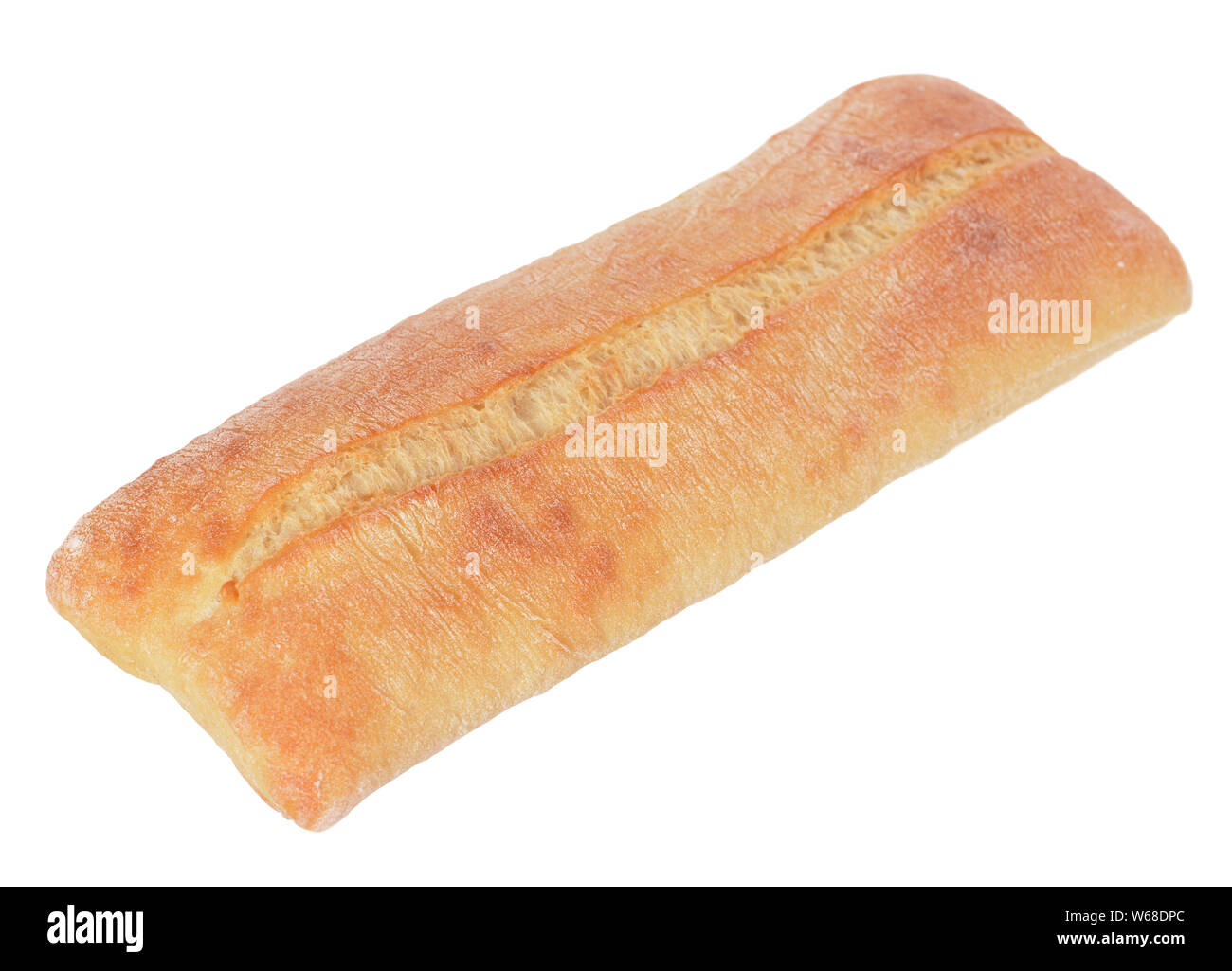 rustic ciabatta bread isolated on white background Stock Photo - Alamy