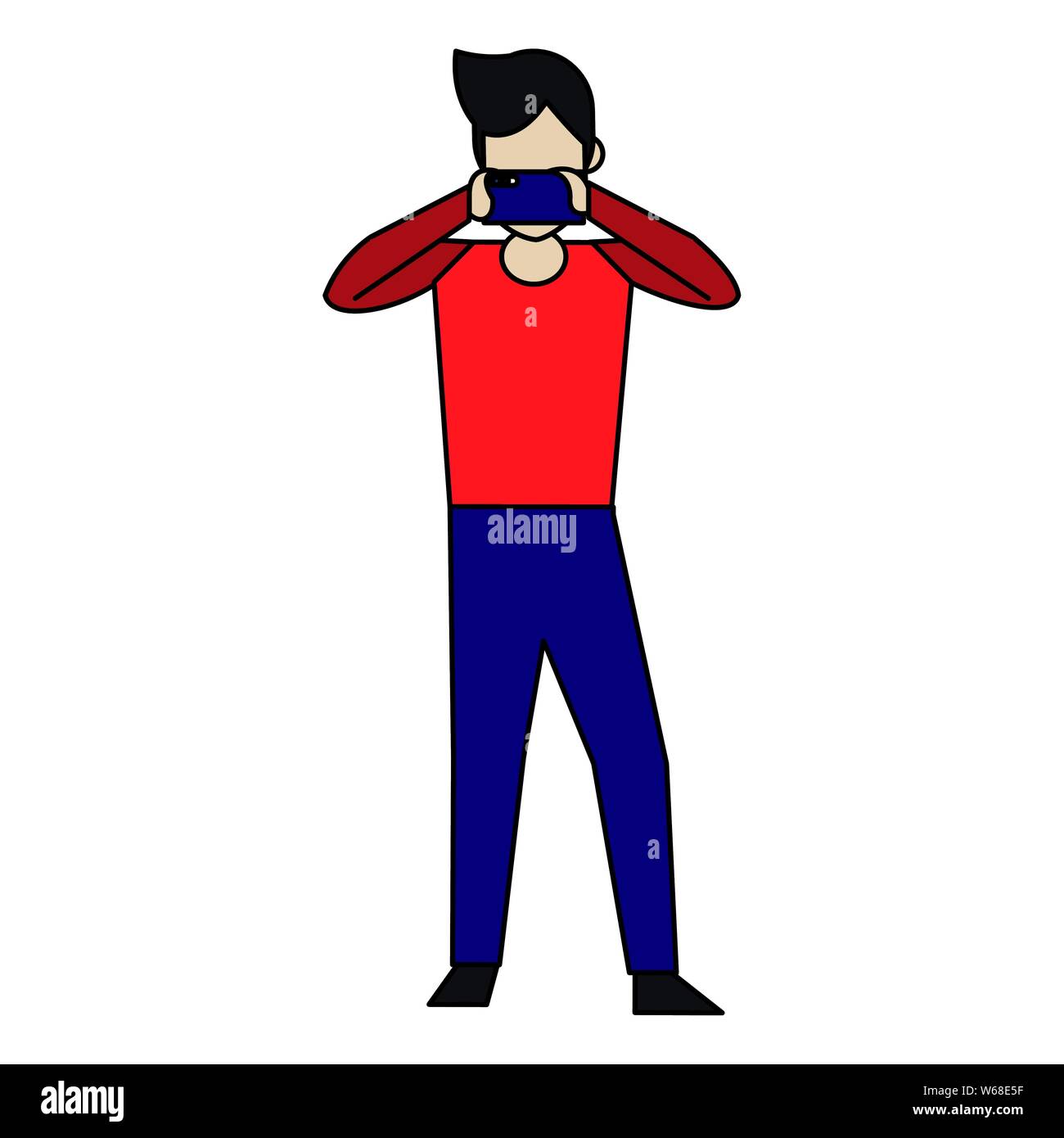 social media network chatting cartoon Stock Vector Image & Art - Alamy