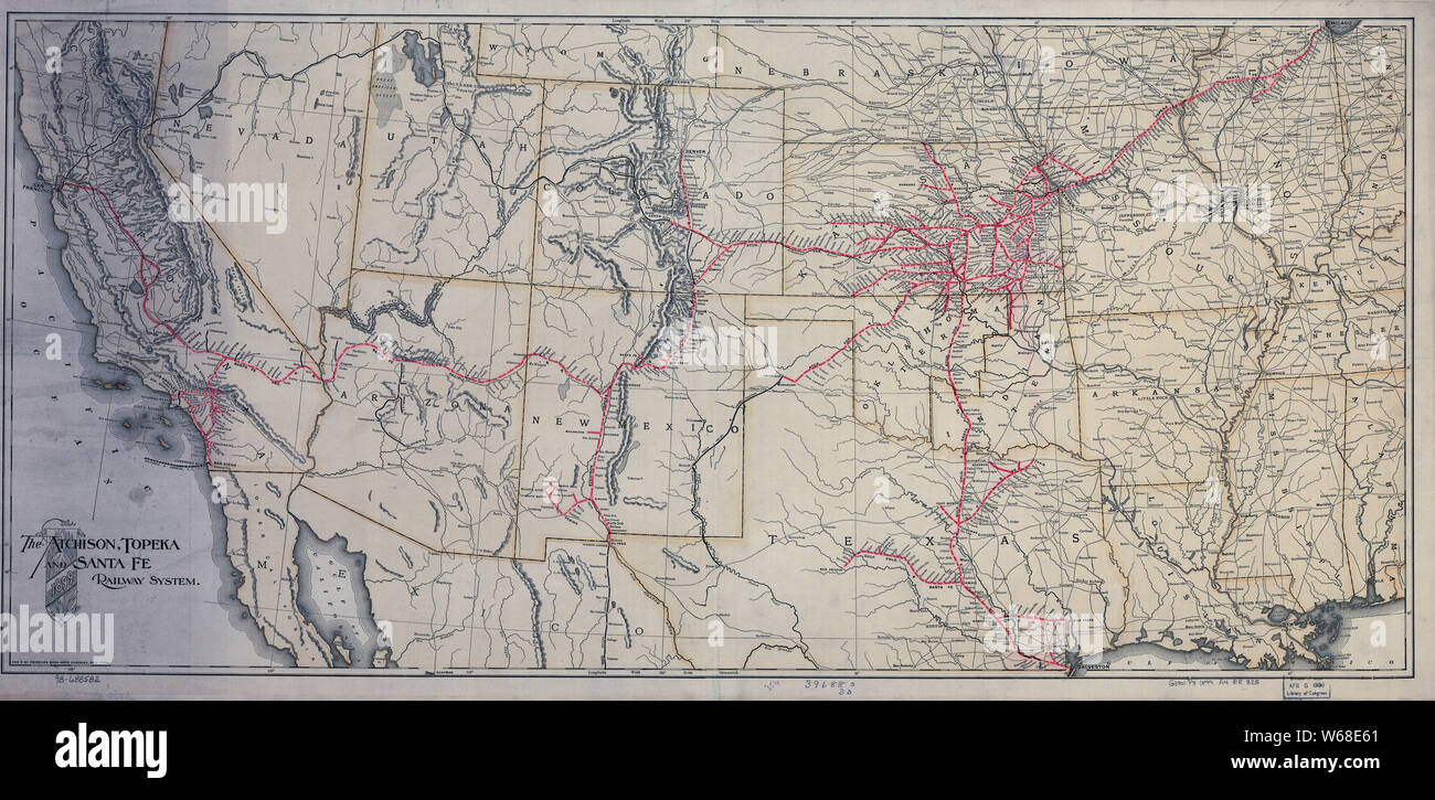 Historical Train Of The Santa Fe Railroad Stock Photos & Historical ...