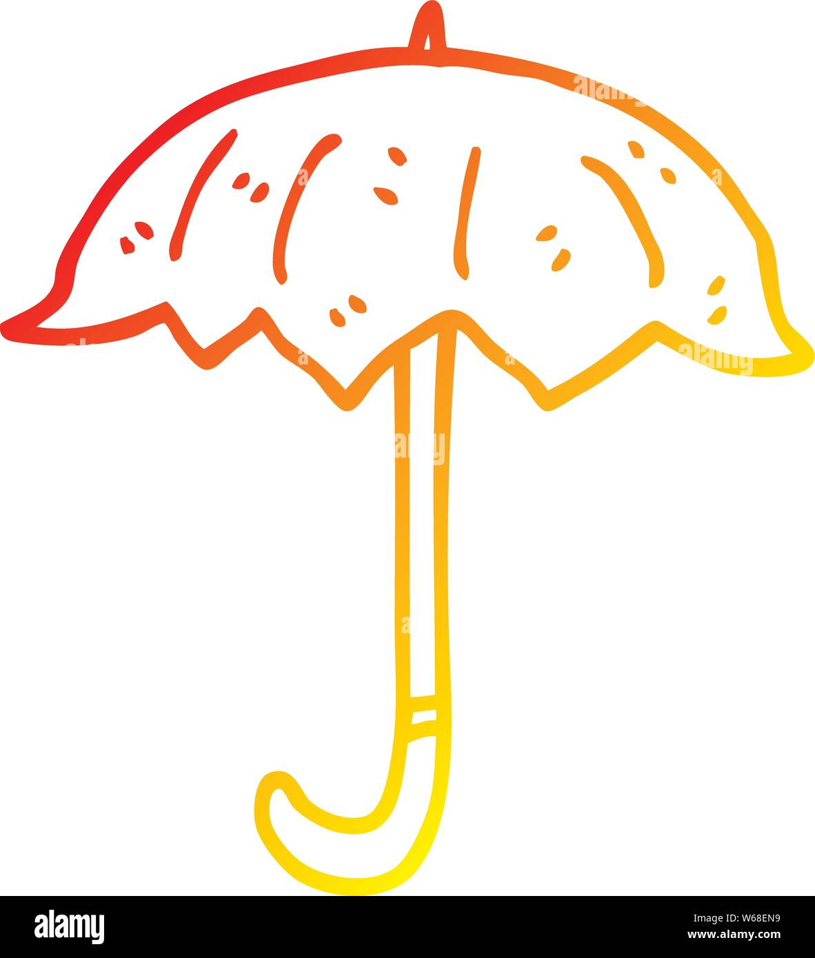 Line drawing open umbrella hi-res stock photography and images - Alamy