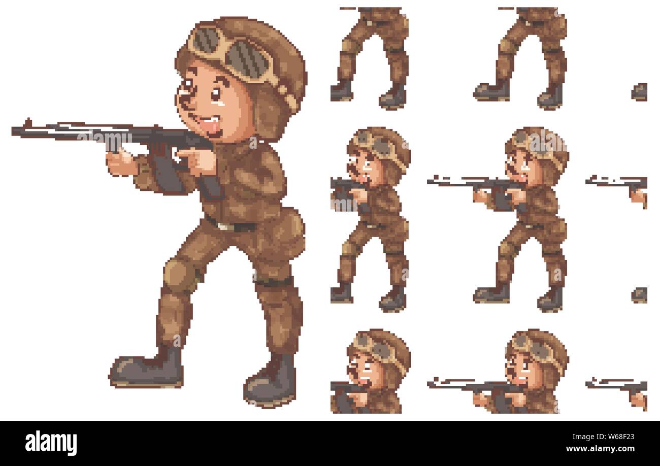 White soldiers pattern Stock Vector Images - Alamy