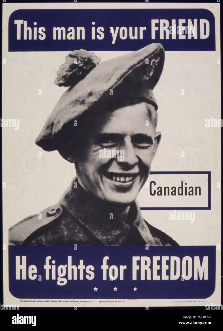 THIS MAN IS YOUR FRIEND. CANADIAN Stock Photo - Alamy