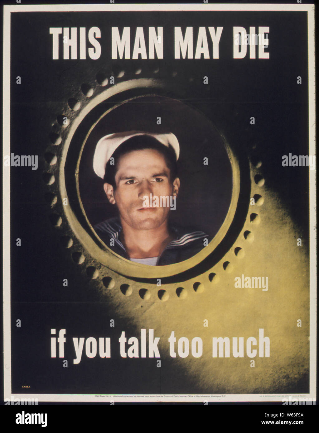 If you talk too much this man may die hi-res stock photography and ...