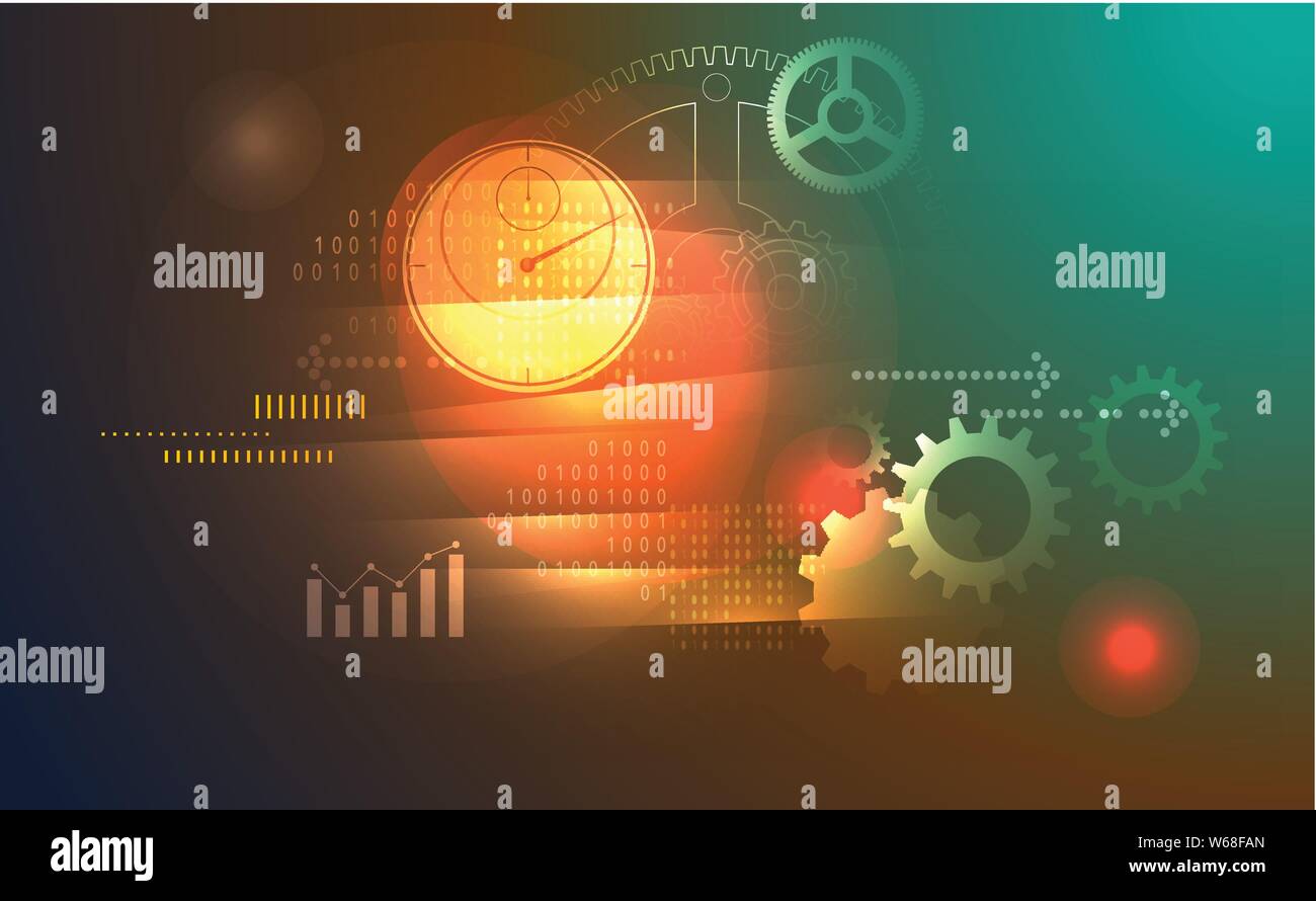 Technology Performance Abstract - Illustration as EPS 10 file Stock ...