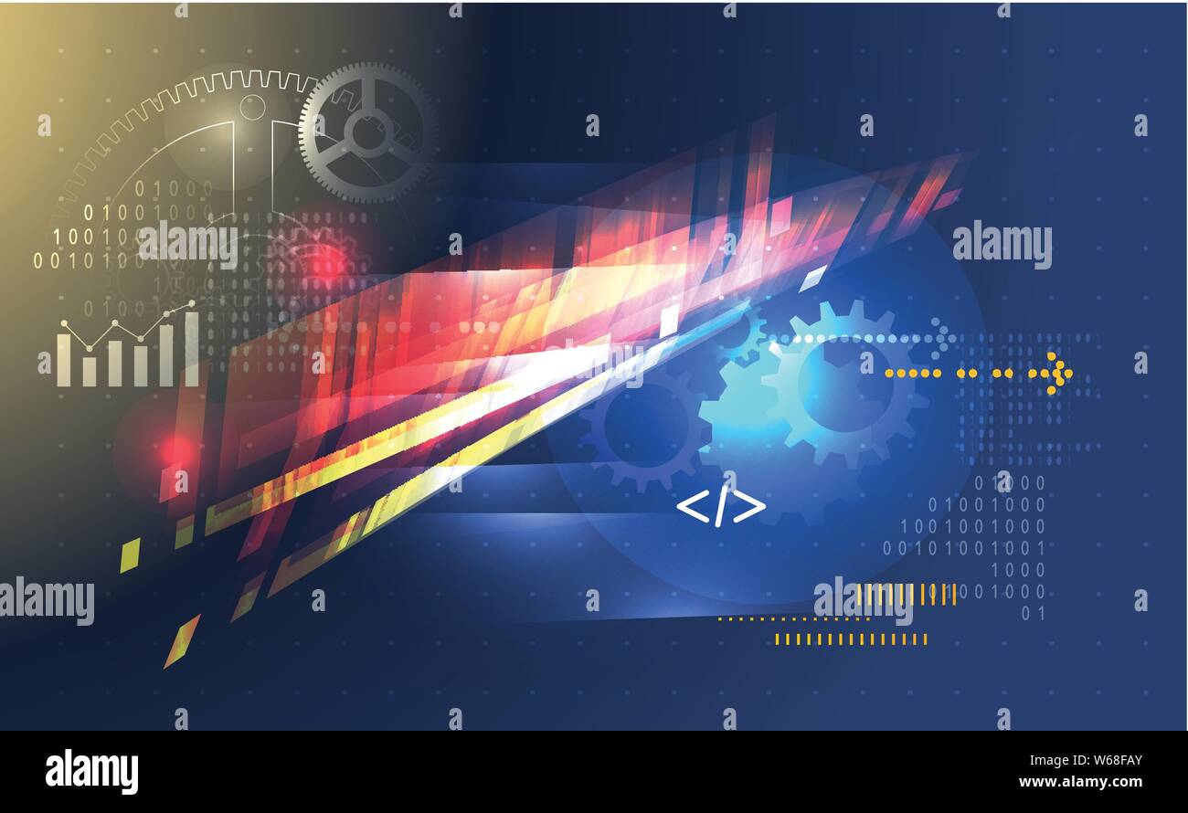 Technology Performance Abstract - Illustration as EPS 10 file Stock ...