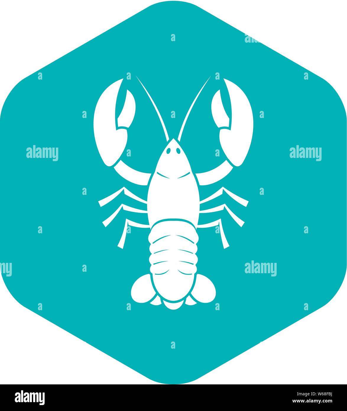 Crawfish icon, simple style Stock Vector Image & Art - Alamy