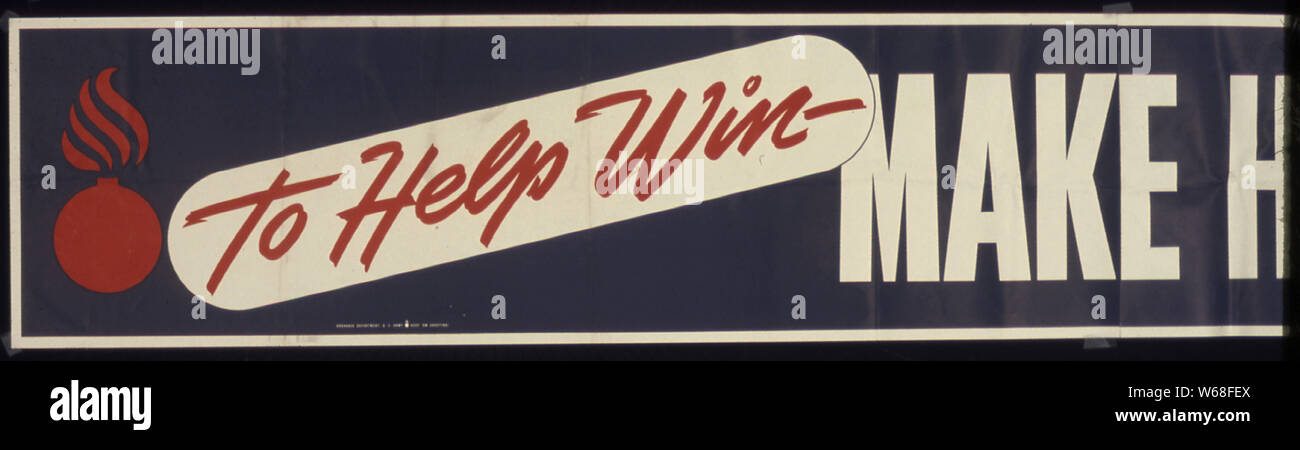 TO HELP WIN - MAKE HASTE SAFELY Stock Photo - Alamy