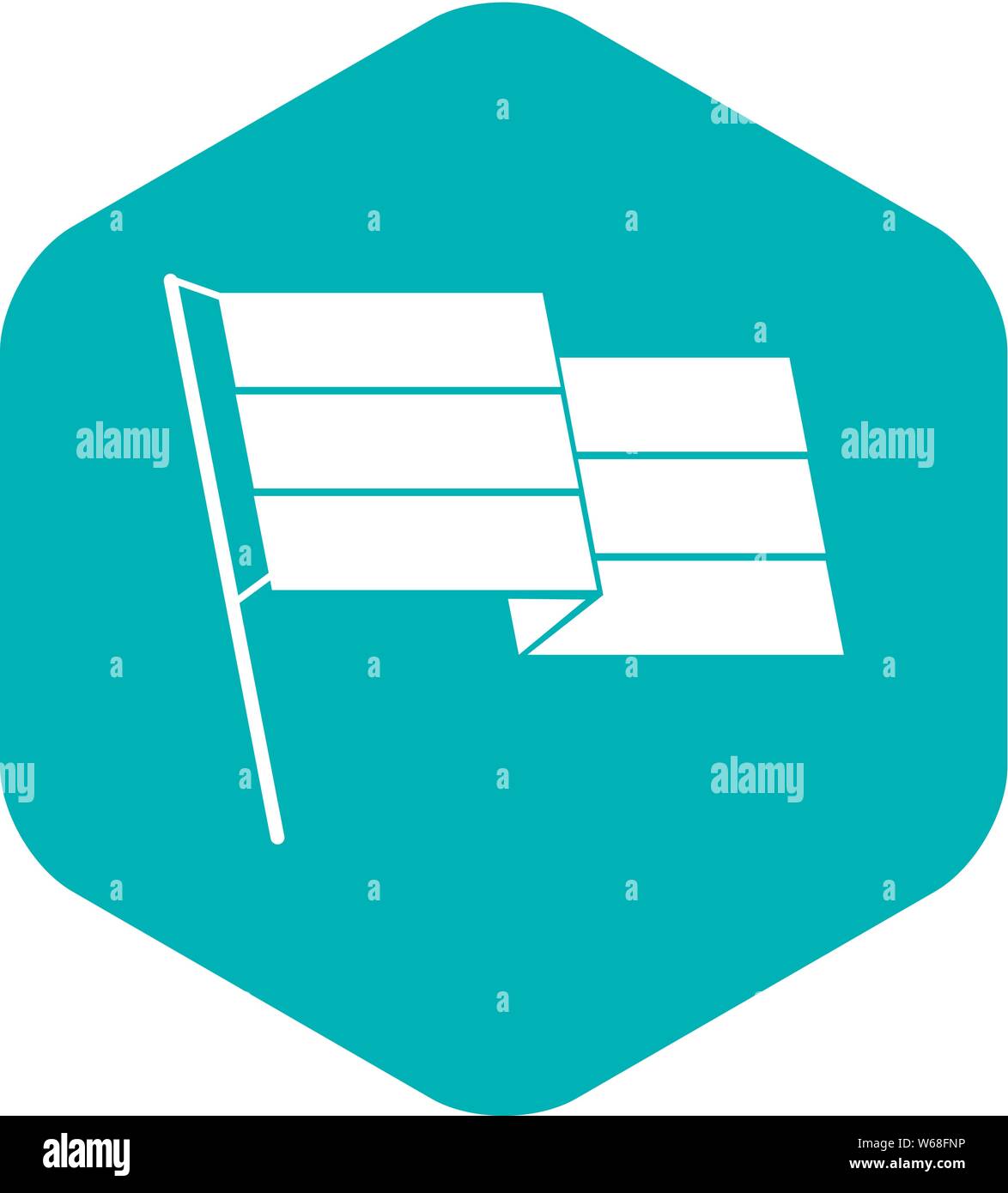 Flag icon, simple style Stock Vector Image & Art - Alamy