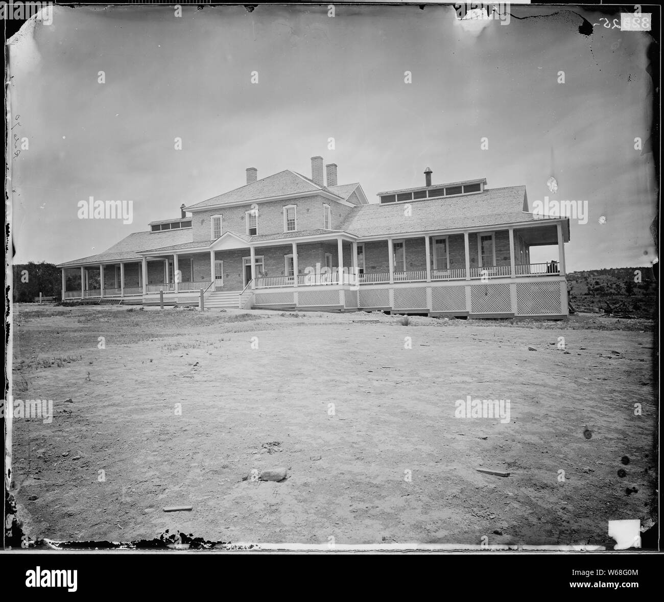 TWO STORY BUILDING, FORT WINGATE, NEW MEXICO Stock Photo - Alamy