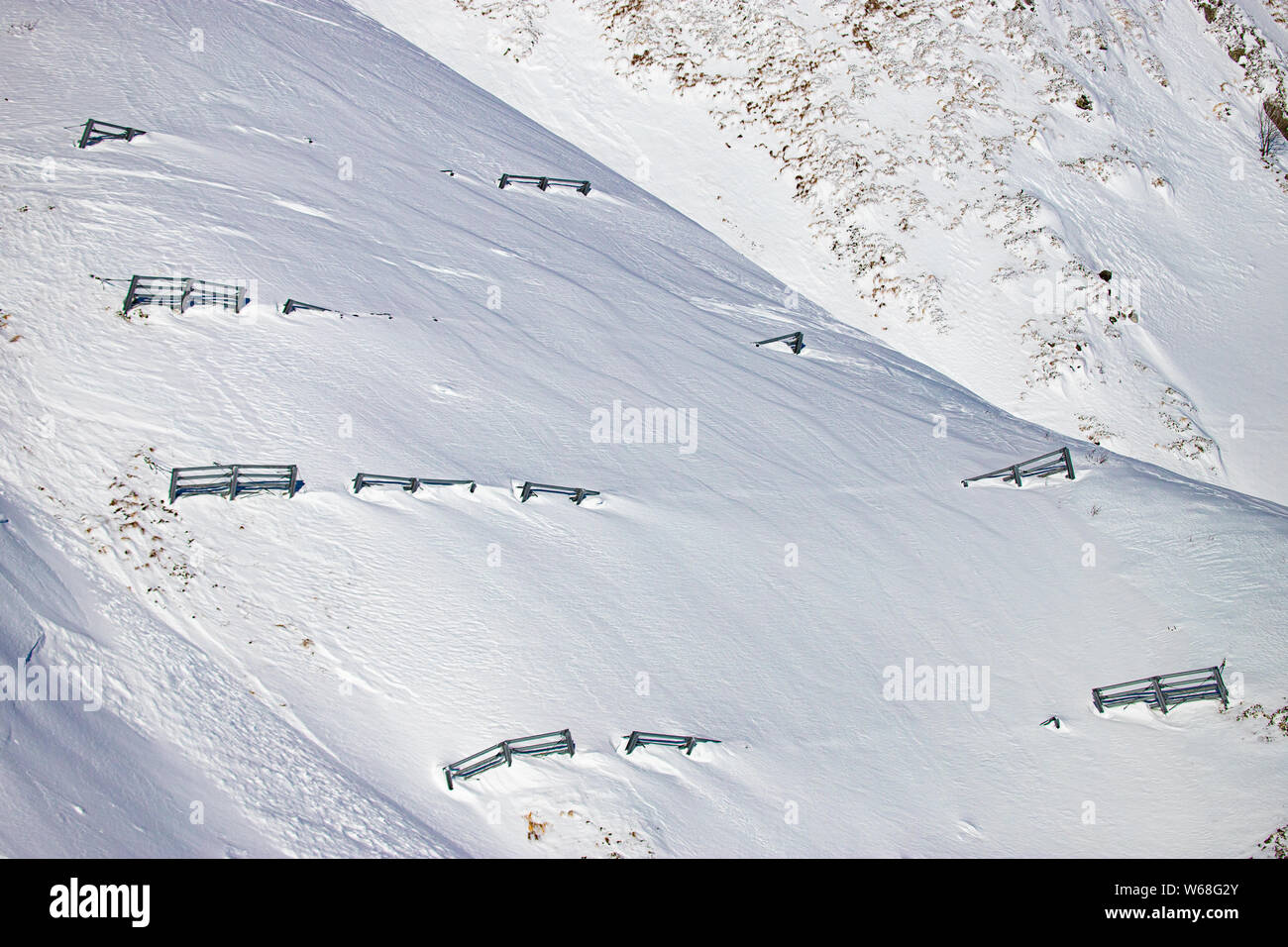 Snow fences avalanche protection hi-res stock photography and images ...
