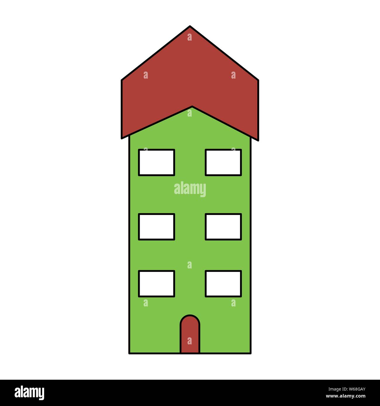 urban house residence home cartoon Stock Vector Image & Art - Alamy