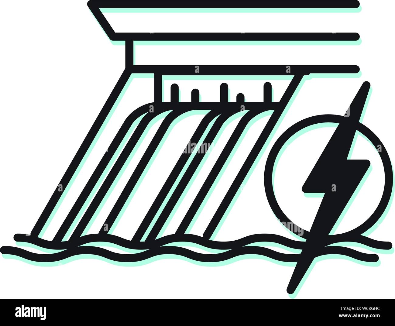 Hydro electric generation Cut Out Stock Images & Pictures - Alamy