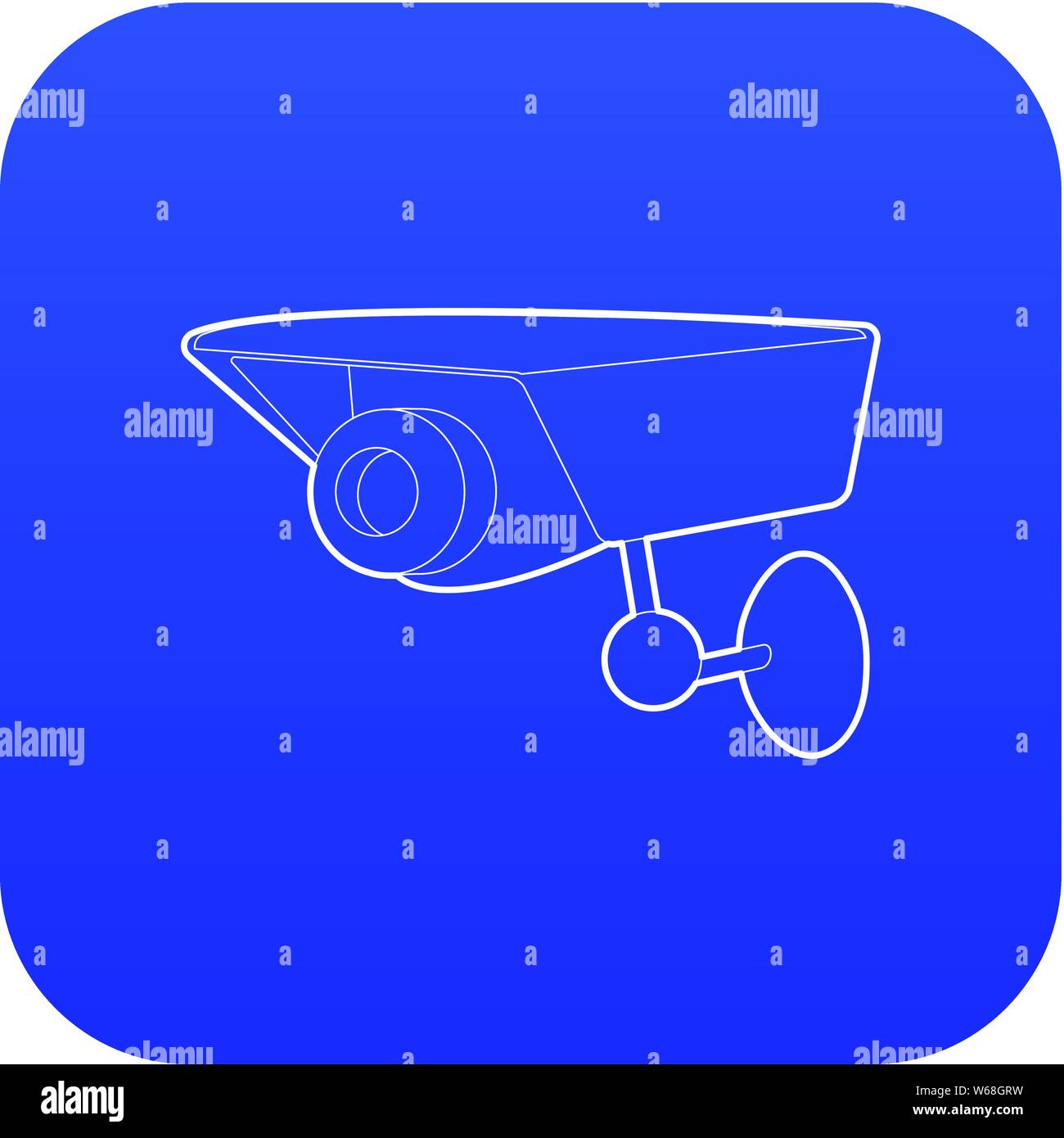Security camera line blue Stock Vector Images - Alamy