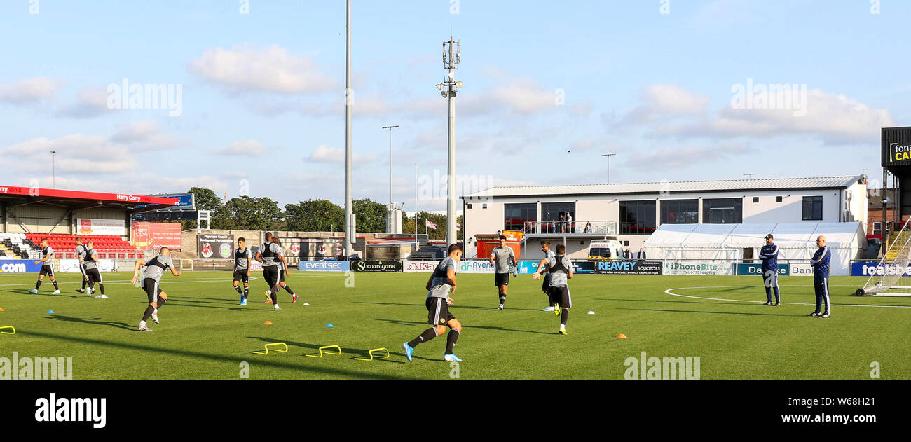 Seaview Stadium, Belfast, Northern Ireland. 31st July 2019. Wolves ...