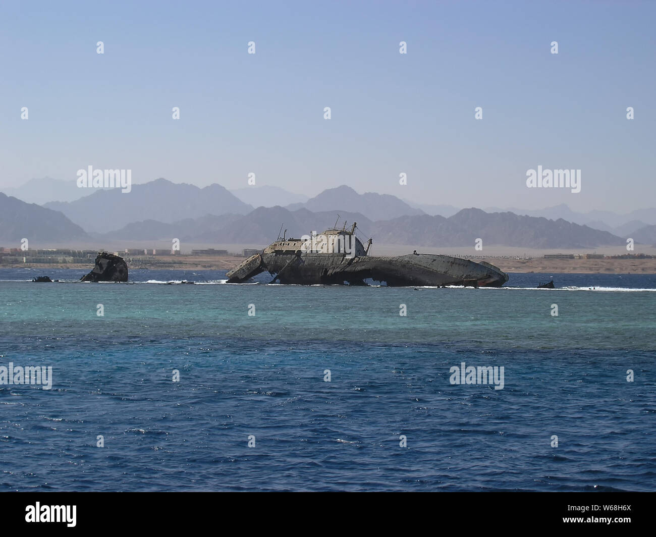 The remains of the Loullia on the northern edge of Gordon Reef in the ...