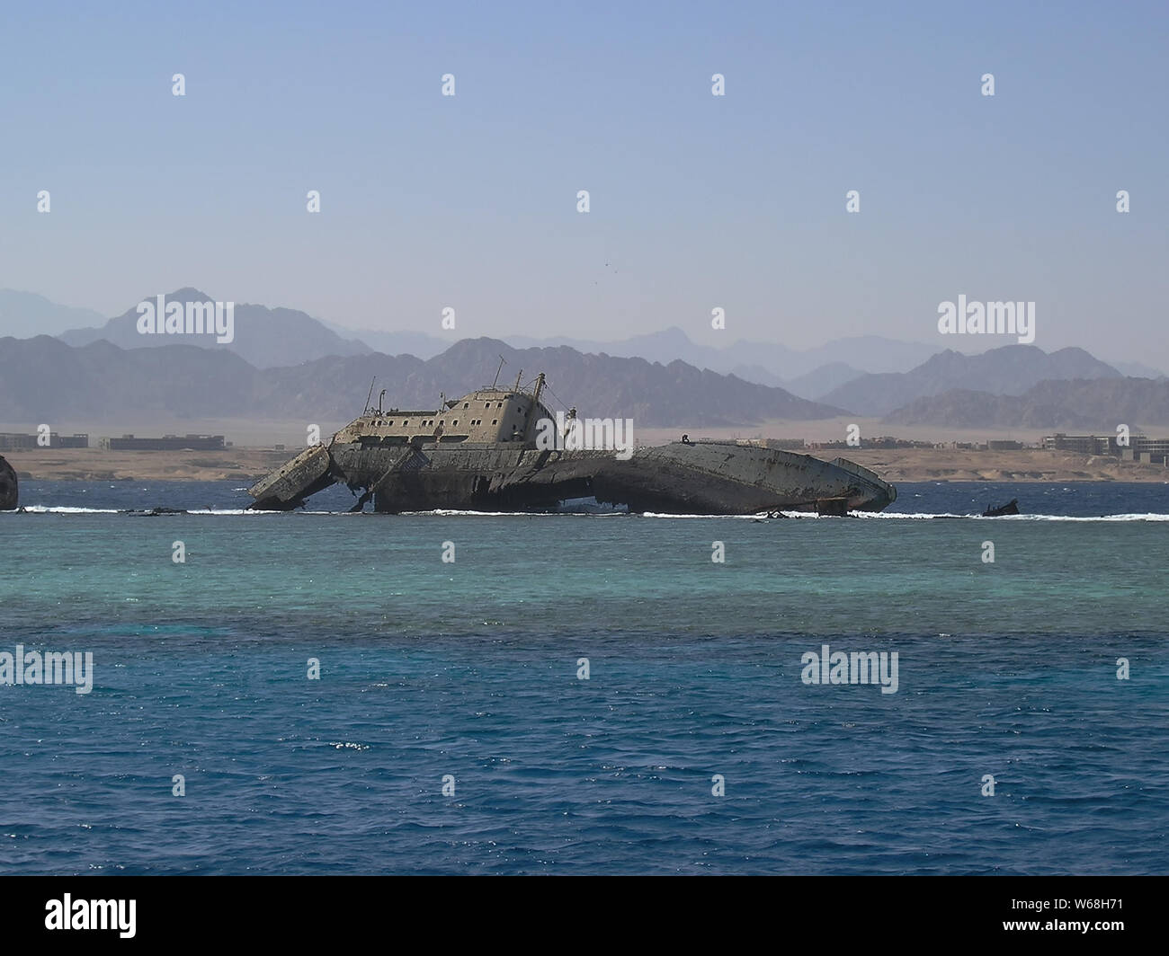 The remains of the Loullia on the northern edge of Gordon Reef in the ...