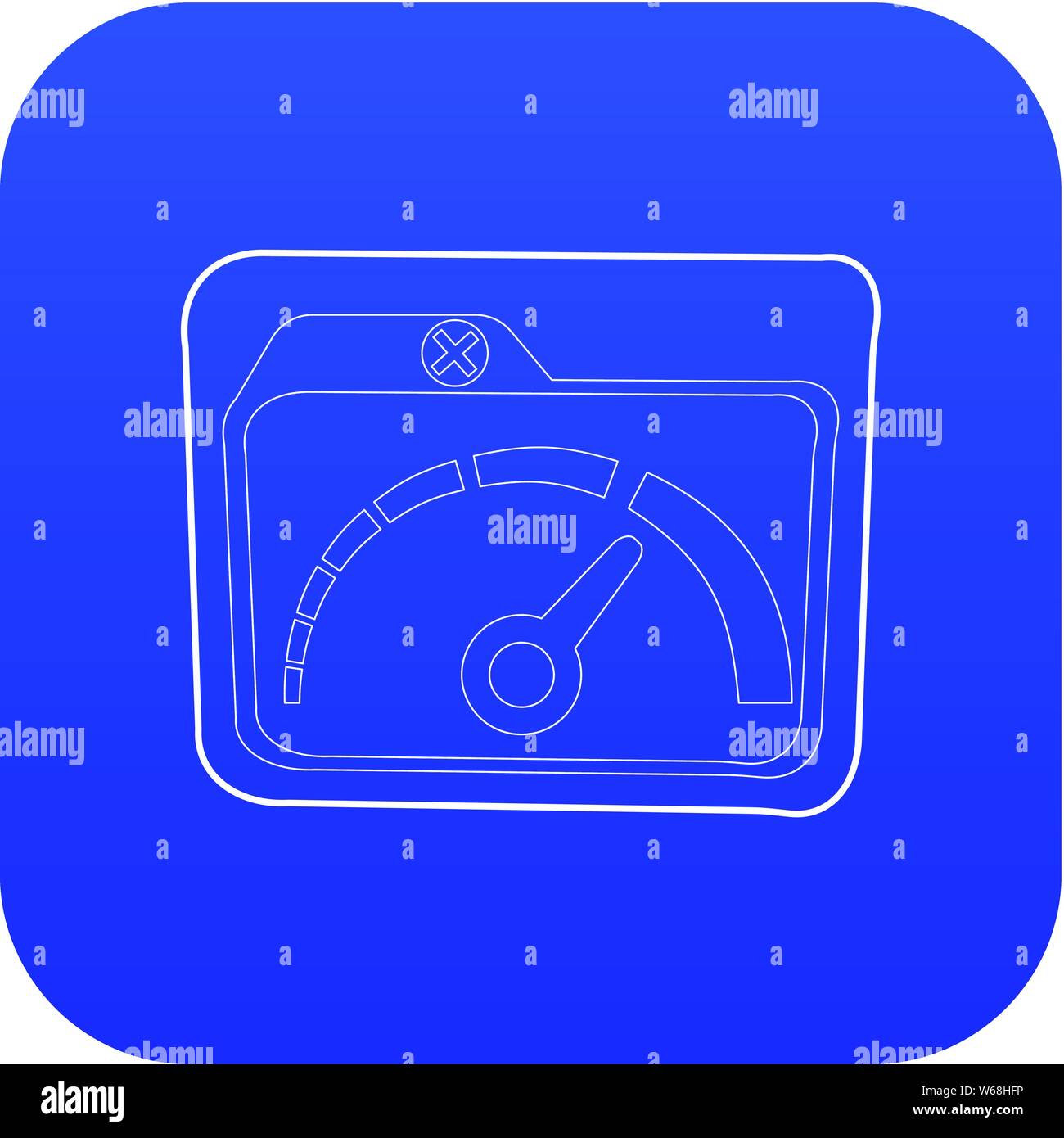 Indicator icon blue vector Stock Vector Image & Art - Alamy