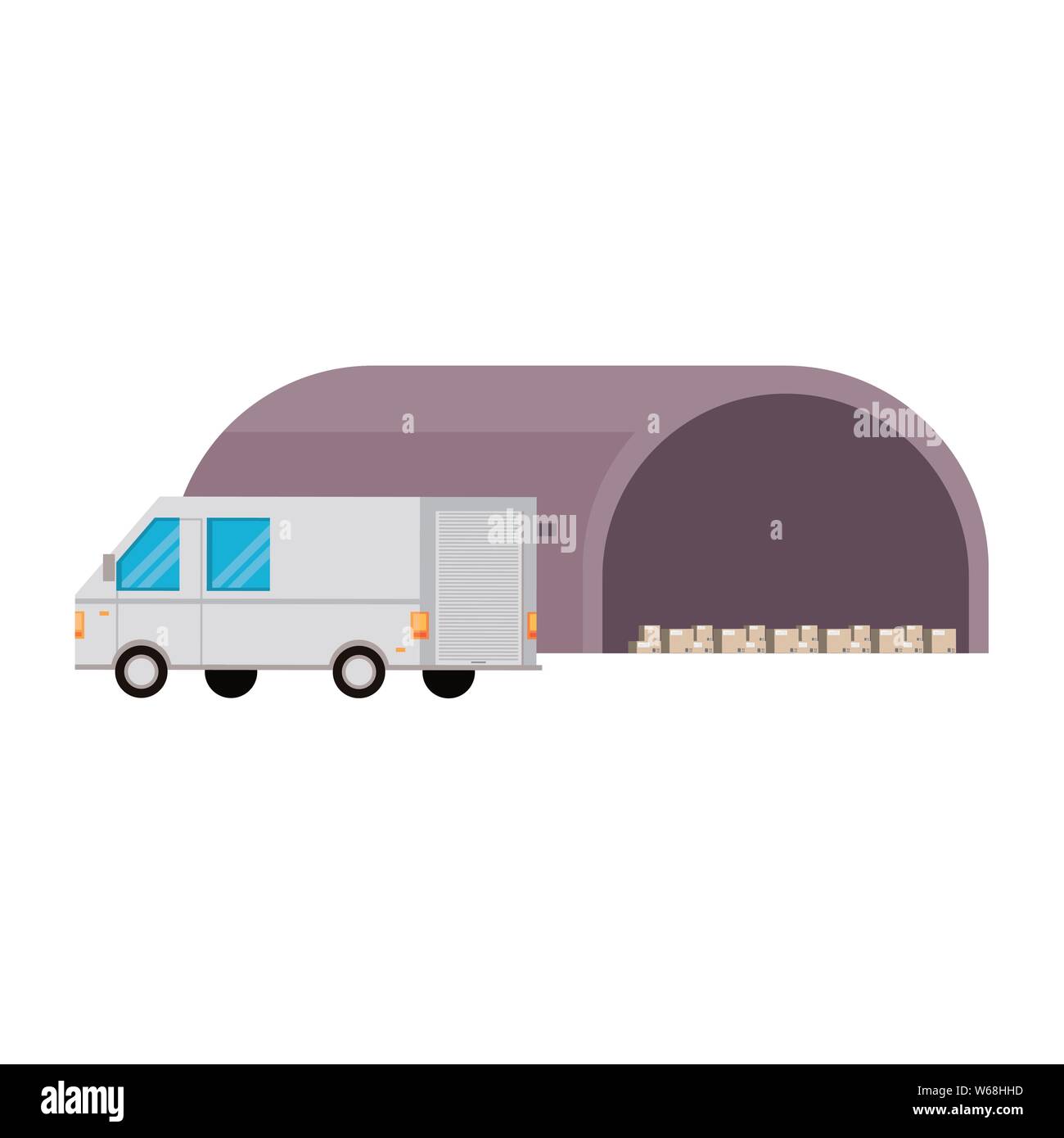 shipping logistic delivery cargo cartoon Stock Vector Image & Art - Alamy