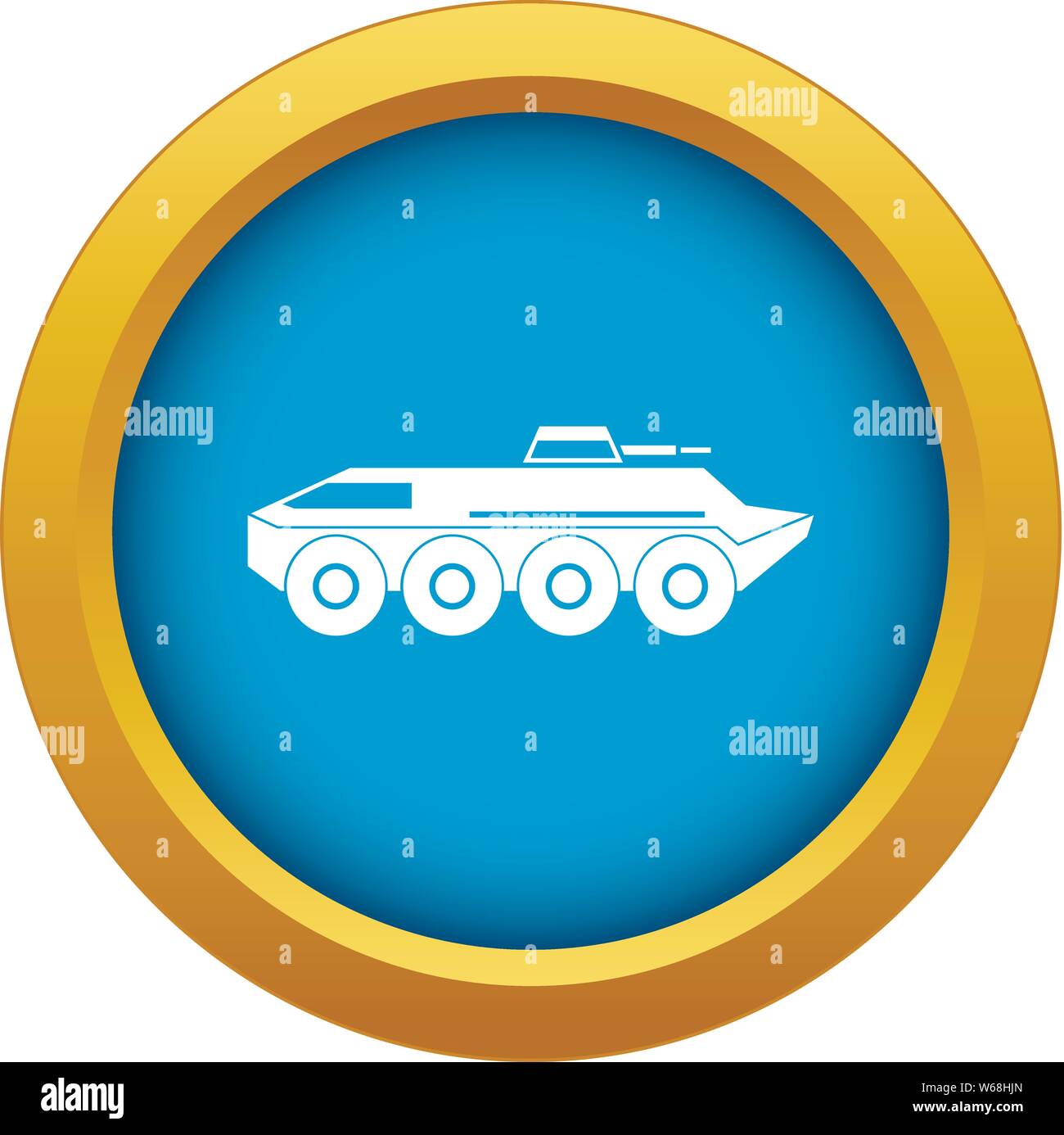 Armored personnel carrier icon blue vector isolated Stock Vector Image ...