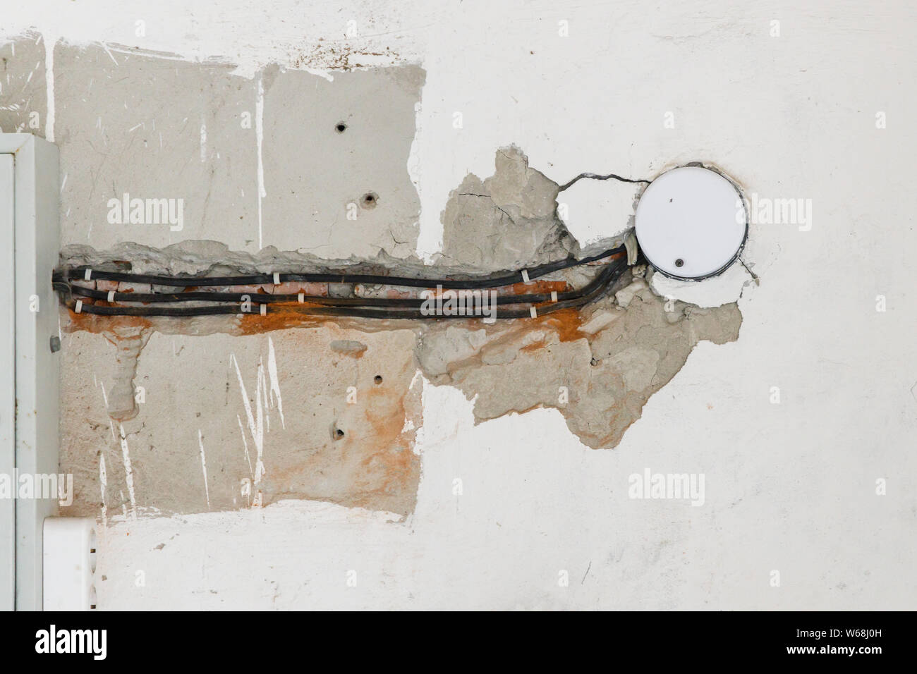 Power cables damaged hi-res stock photography and images - Alamy