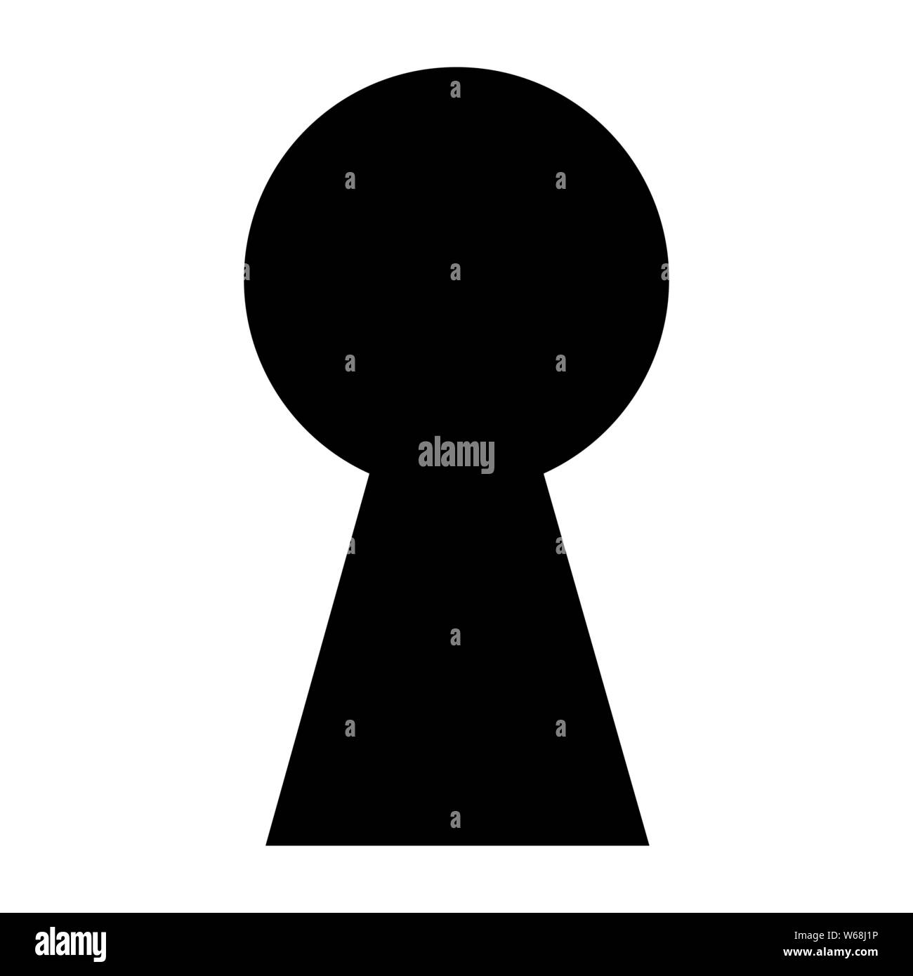 Keyhole icon vector. Key hole symbol, logo illustration.Vector ...