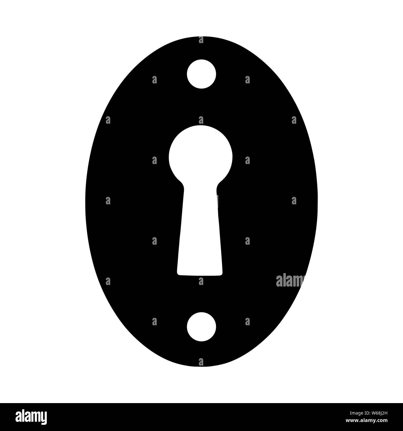 Keyhole icon vector. Key hole symbol, logo illustration.Vector ...