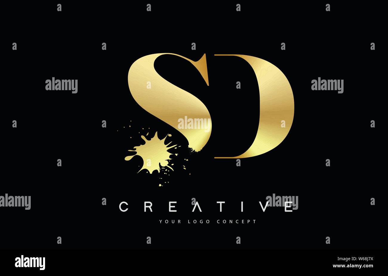 Letter sd vector vectors hi-res stock photography and images - Alamy