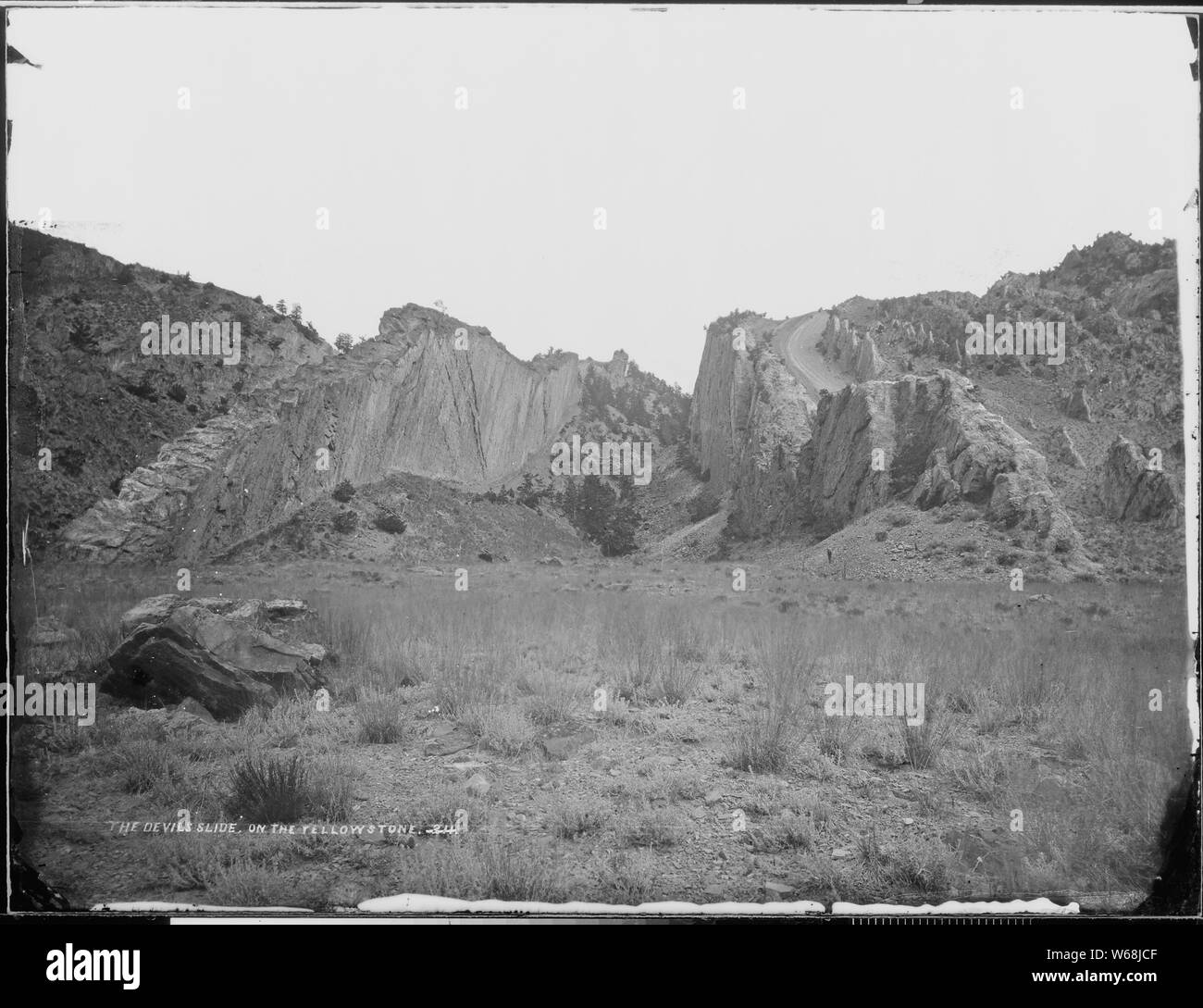 The Devil's Slide, on the Yellowstone Stock Photo - Alamy