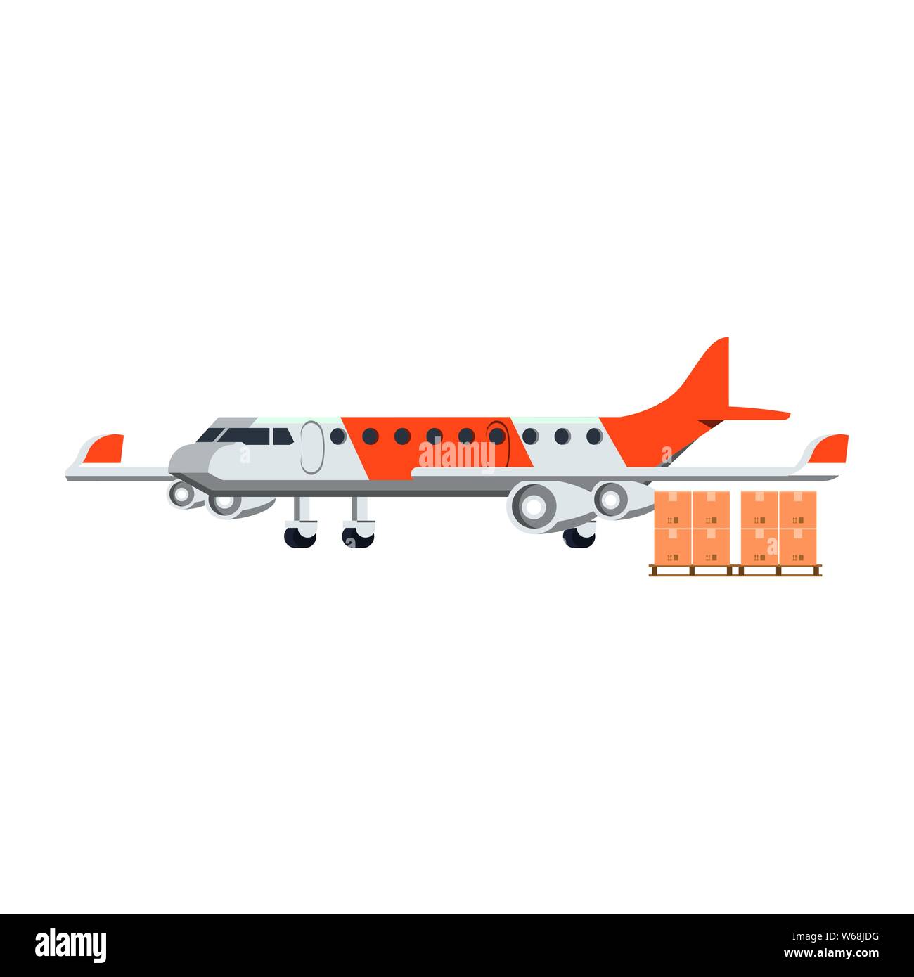 shipping logistic delivery cargo cartoon Stock Vector Image & Art - Alamy