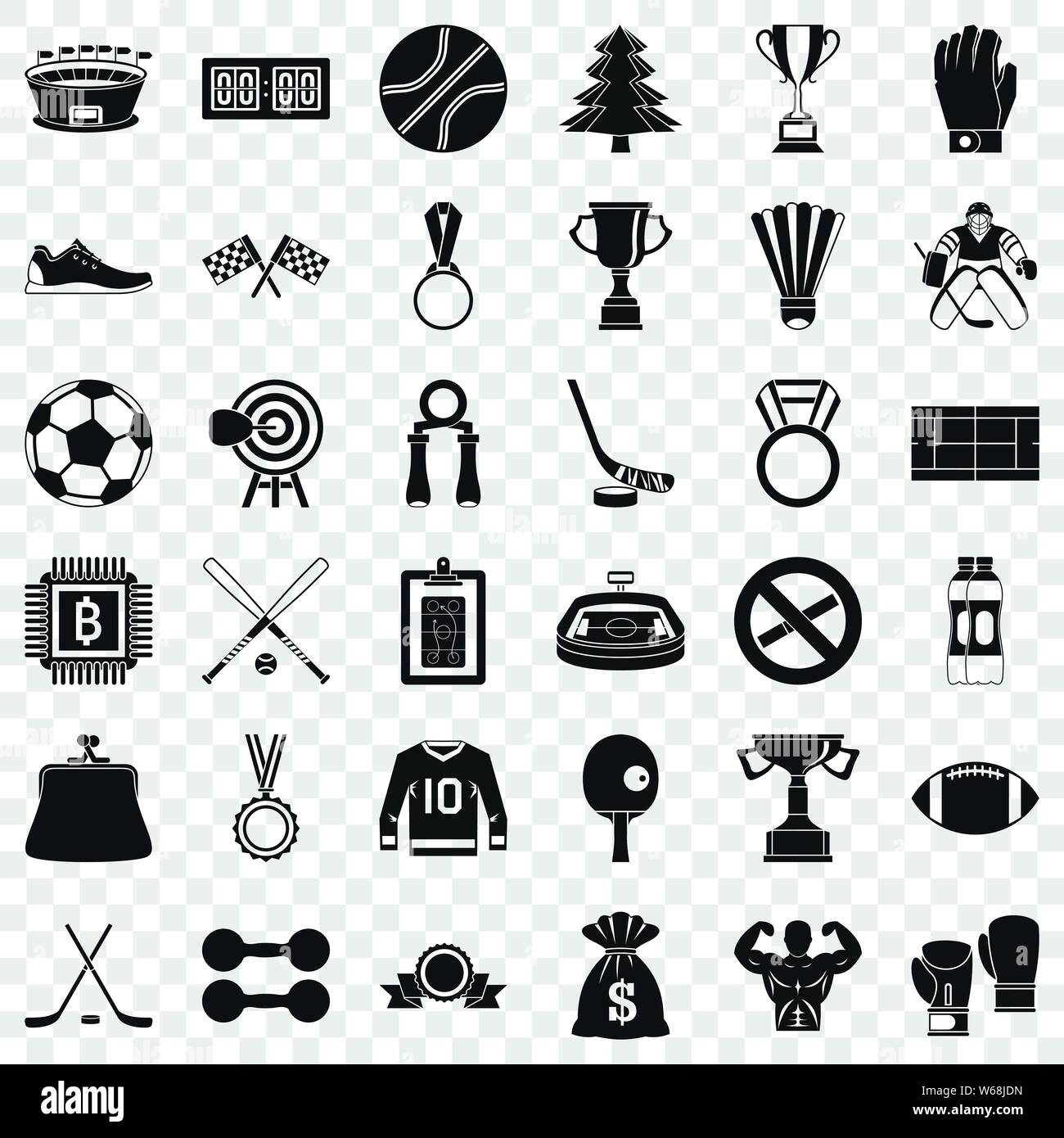 Trophy icons set, simple style Stock Vector Image & Art - Alamy