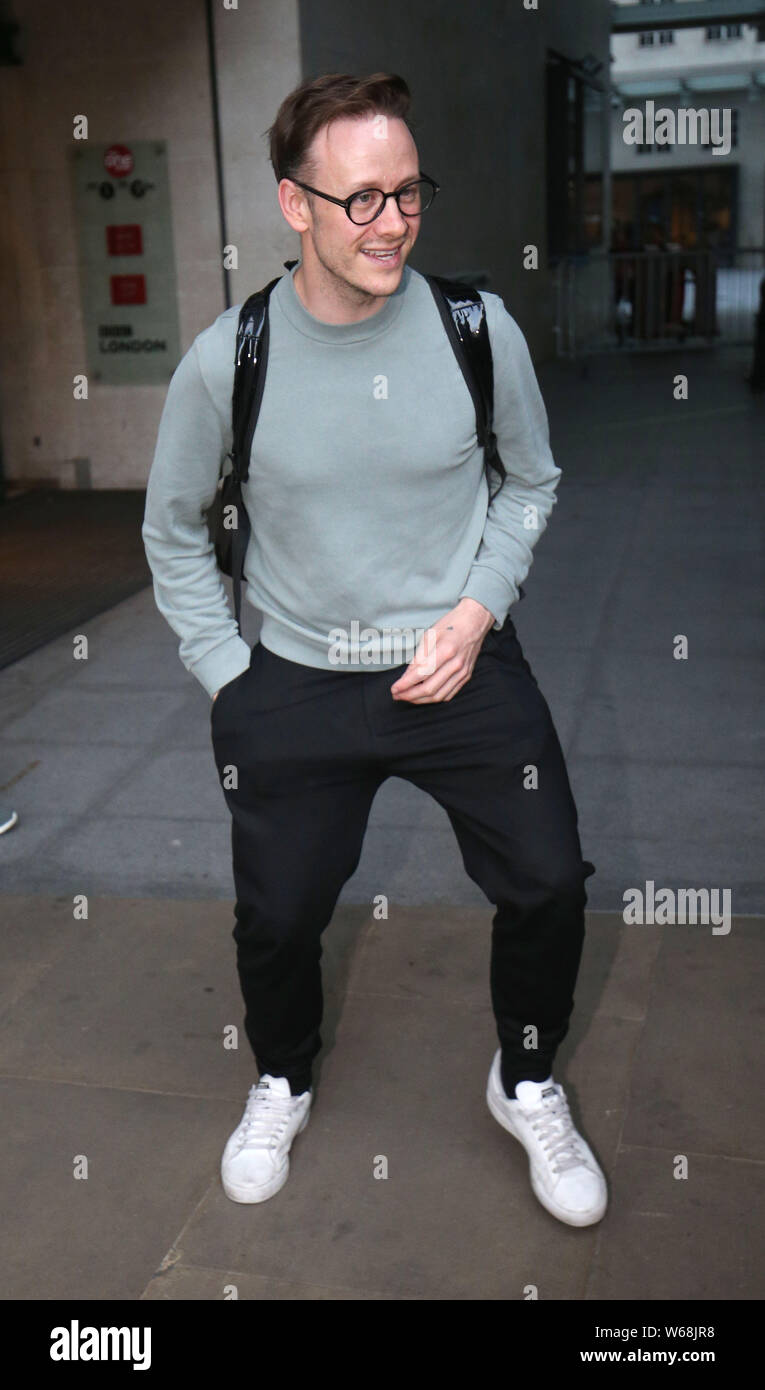 Professional dancer Kevin Clifton leaving BBC Broadcasting House in ...